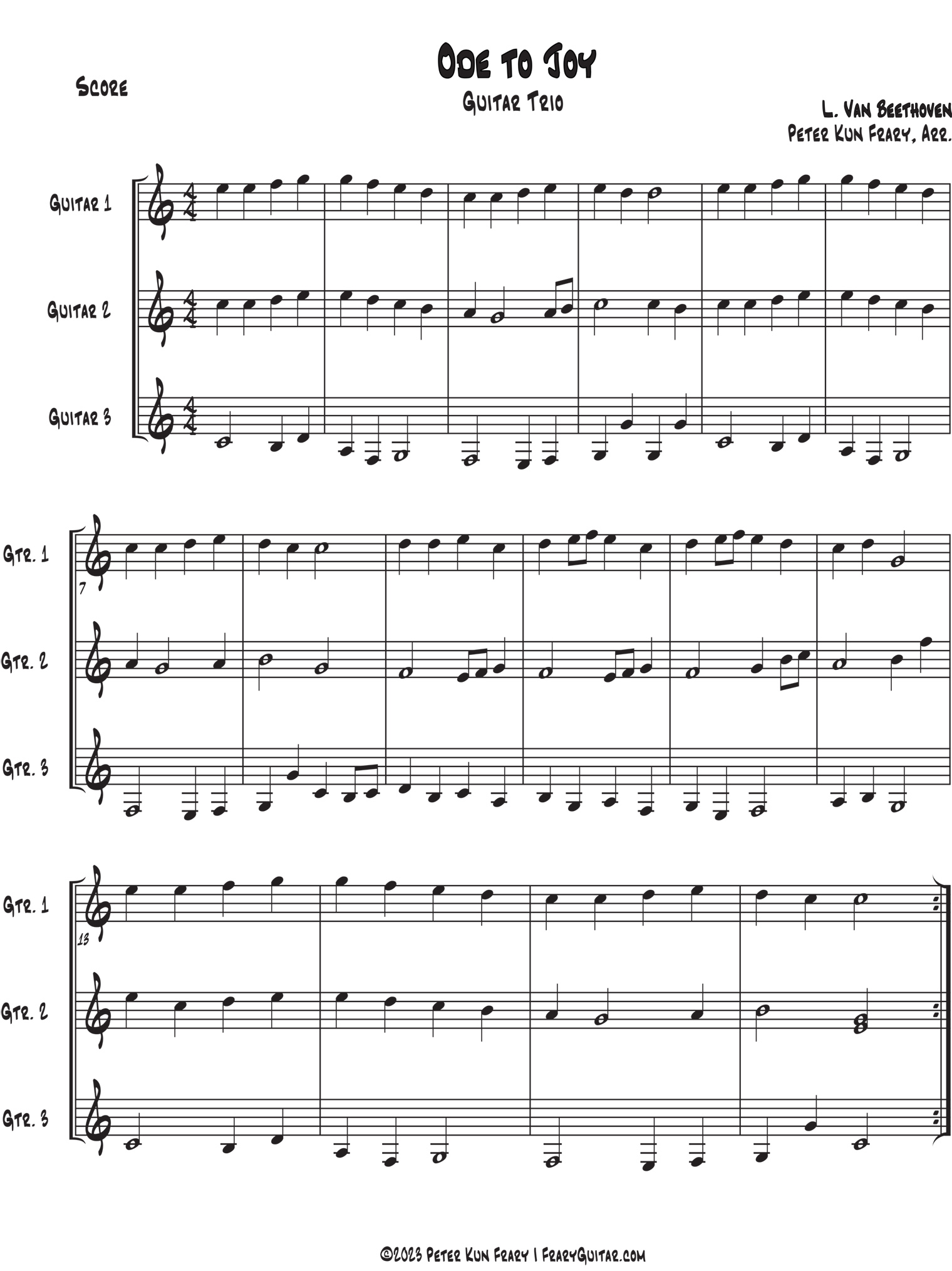 4 | Playing Ensembles | Ode to Joy | Peter Kun Frary